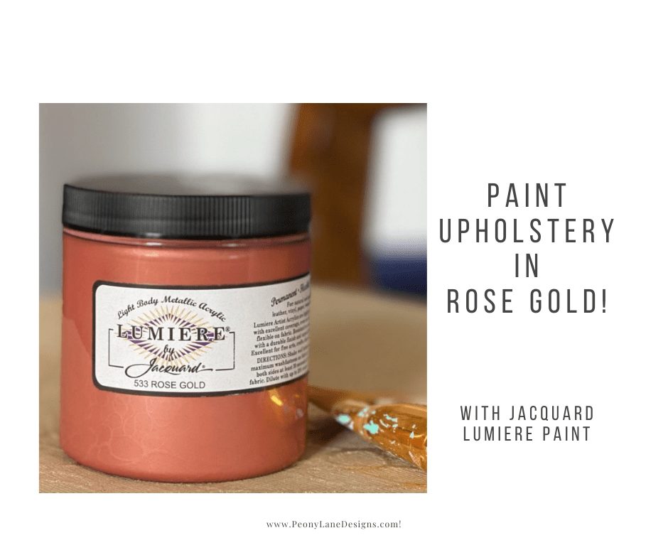 Paint Upholstery with Jacquard Fabric PaintPeony Lane Designs